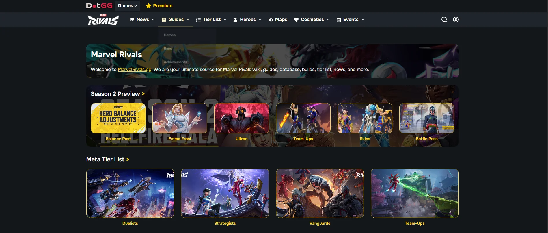 MarvelRivals.gg Review ⇒ Features, Content, and Community